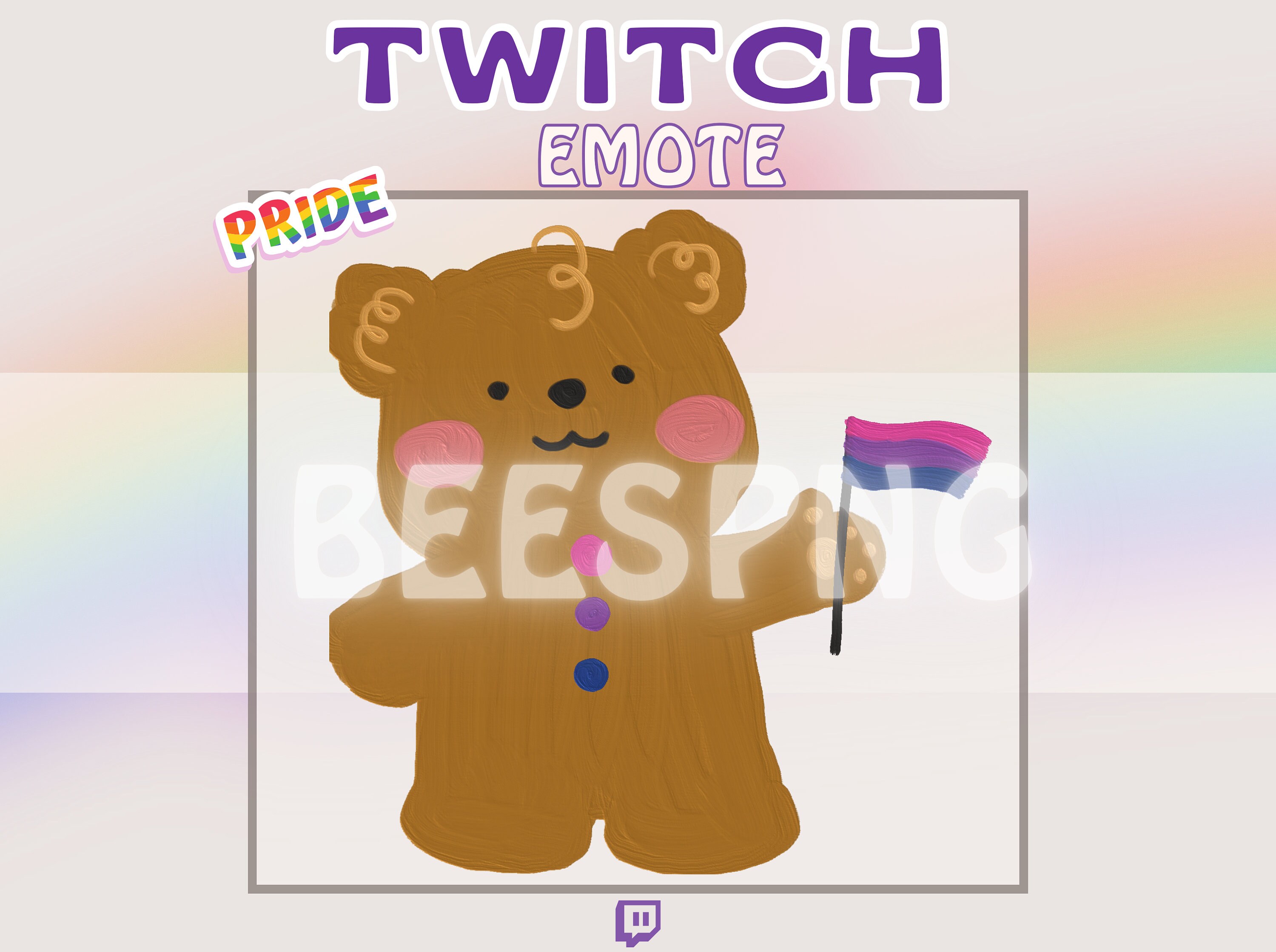 Twitch Emote Lesbian Pride Bear Emotes For Twitch Pride Emotes