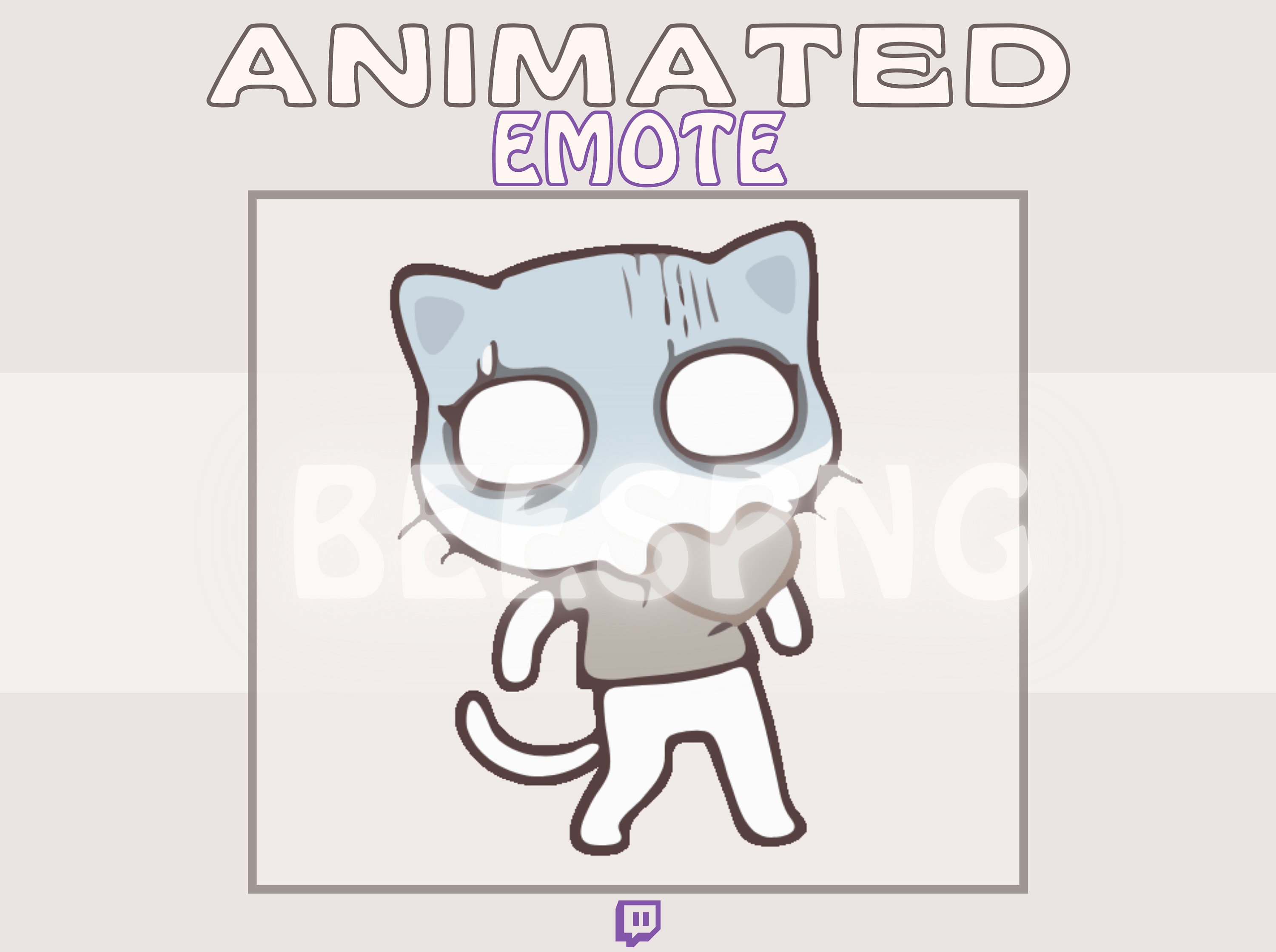 Animated Twitch Emote » ''anxiety'' » Emotes for Twitch | Cat Emotes ...