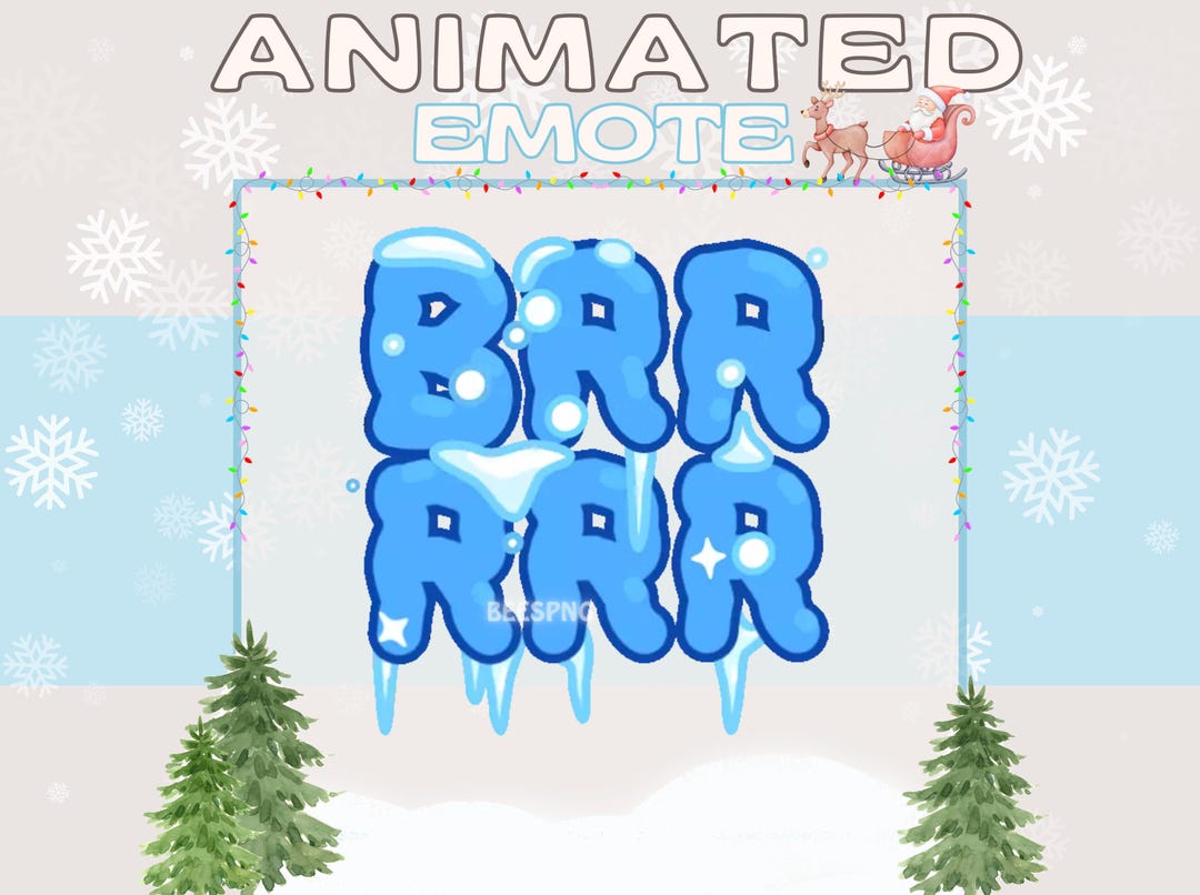 Animated Emote » Brr.. Brrr.. » Text Twitch Emotes, Christmas Emotes ...