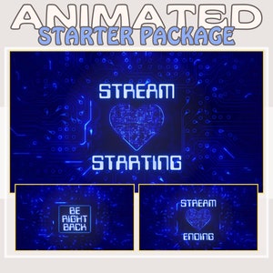 Neon Circuit 3pc ‣ Animated Twitch Overlay ‣ Starter Package | Animated ...