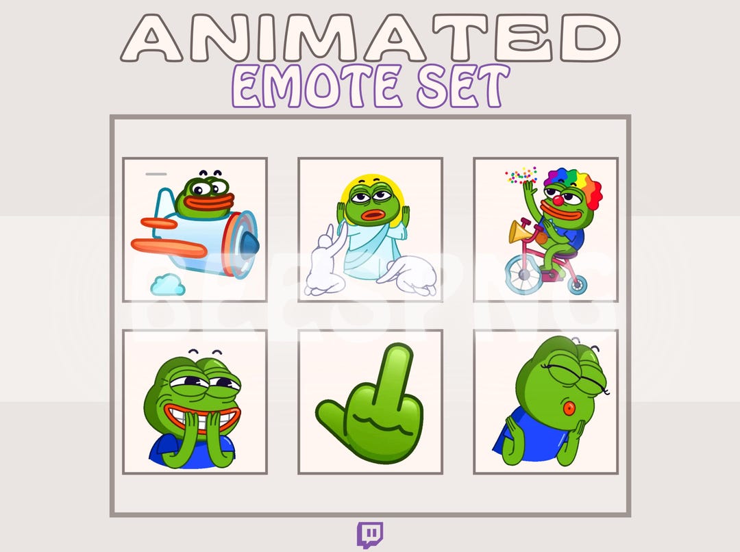 Animated Emote Set » ''pepe Pack V1'' » Emotes for Twitch | Pepe Emotes ...