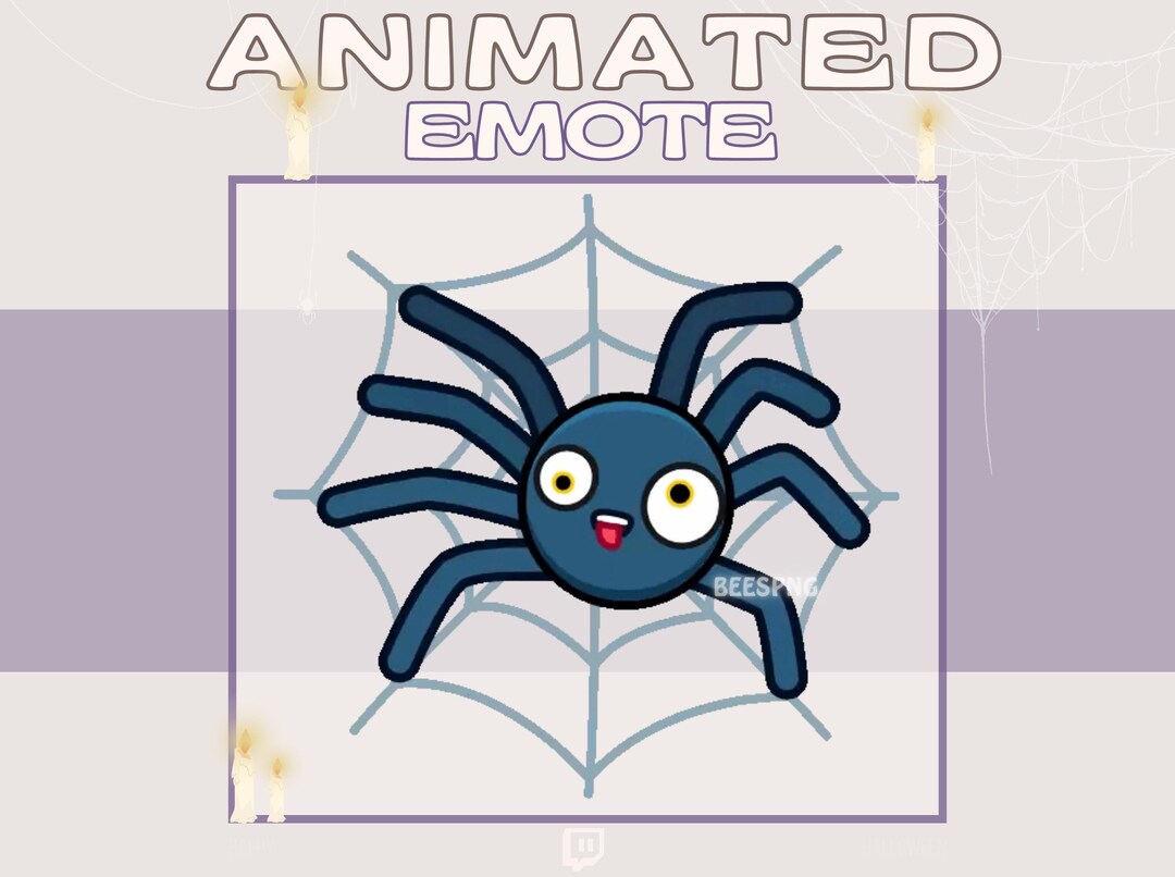 Little Spider » Animated Halloween Emote for Twitch | Dizzybug Emote ...