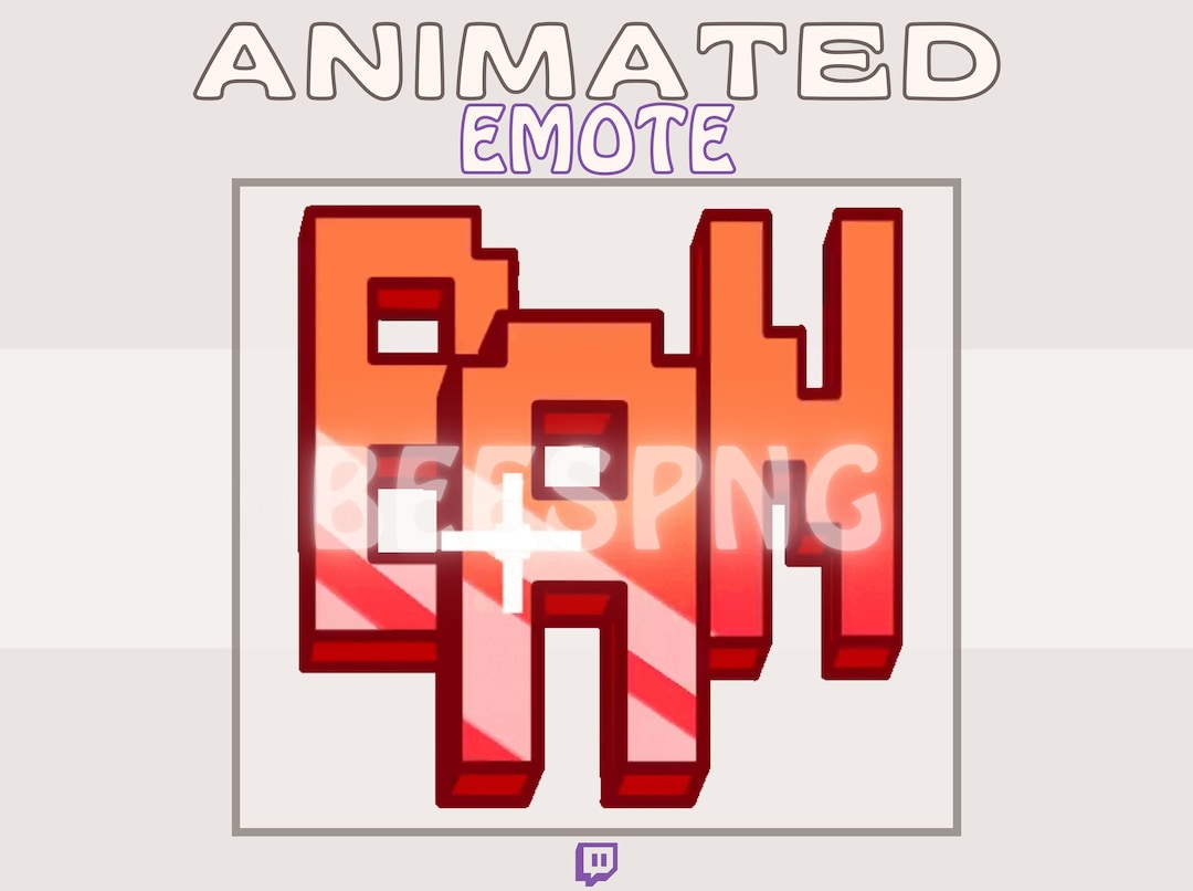 Animated Twitch Emote » BAN » Text Emotes | Ban Emote, Text Emotes ...