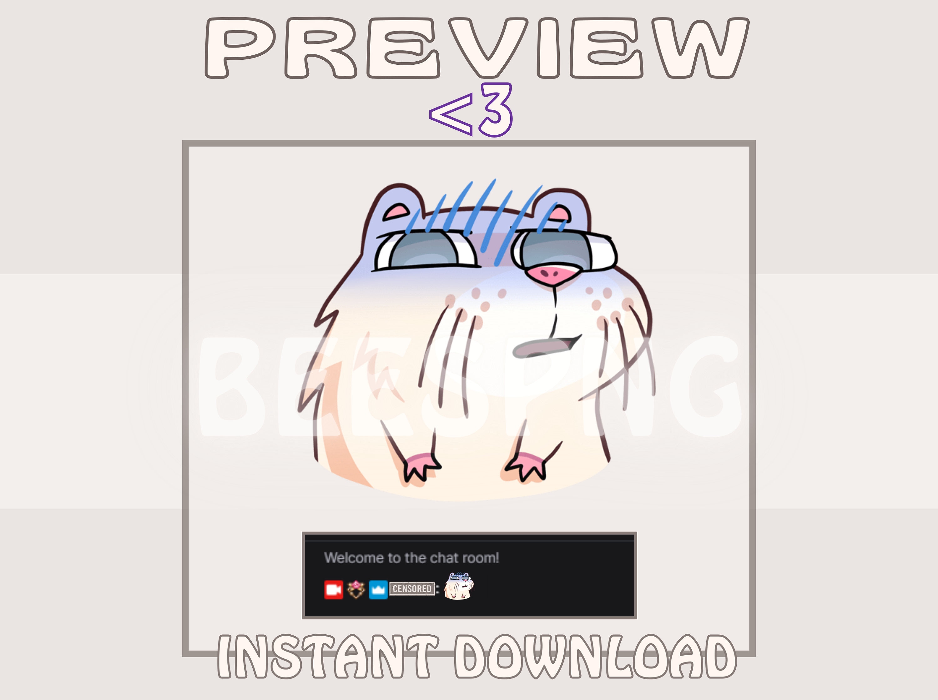 Twitch Emote cute Mouse HUH'' Emotes for Twitch Cute Emotes, Flower ...