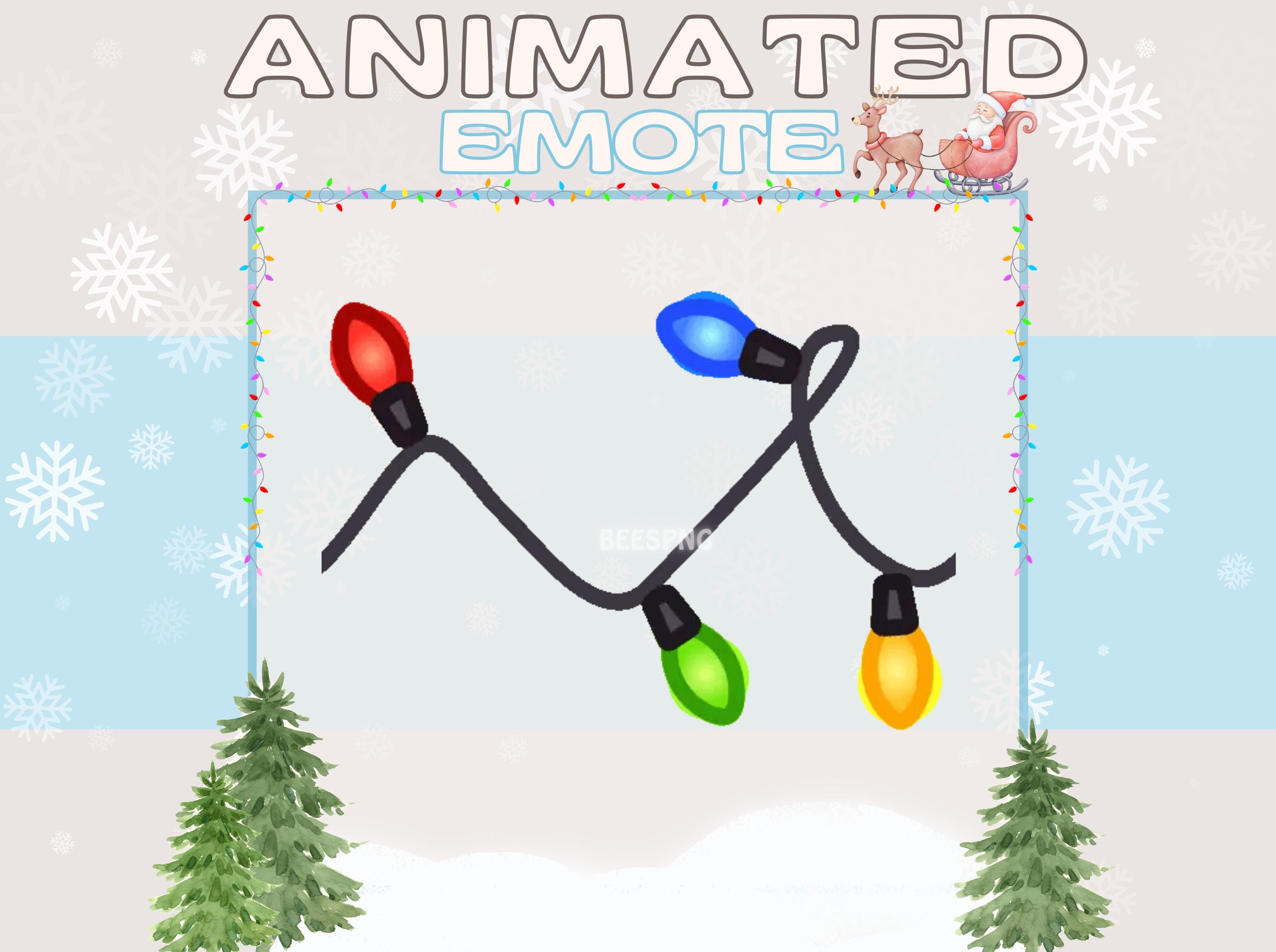 Animated Emote » Christmas Light Décor Dance » Twitch Emotes, Christmas ...