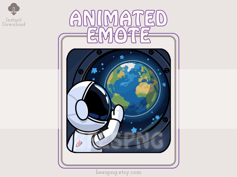 Earth View » Twitch Emote » Animated // Stream Assets • Beespng - Etsy ...