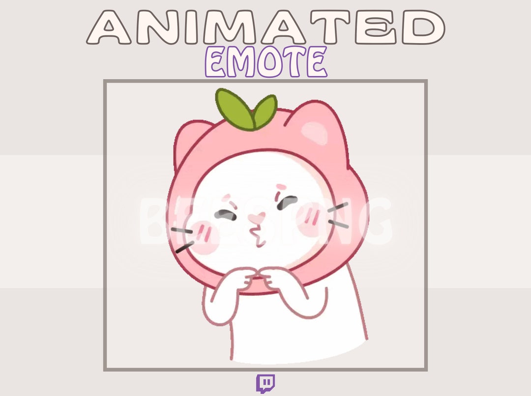 Animated Twitch Emote » ''uwu Peachcat'' » Emotes for Twitch | Cat ...