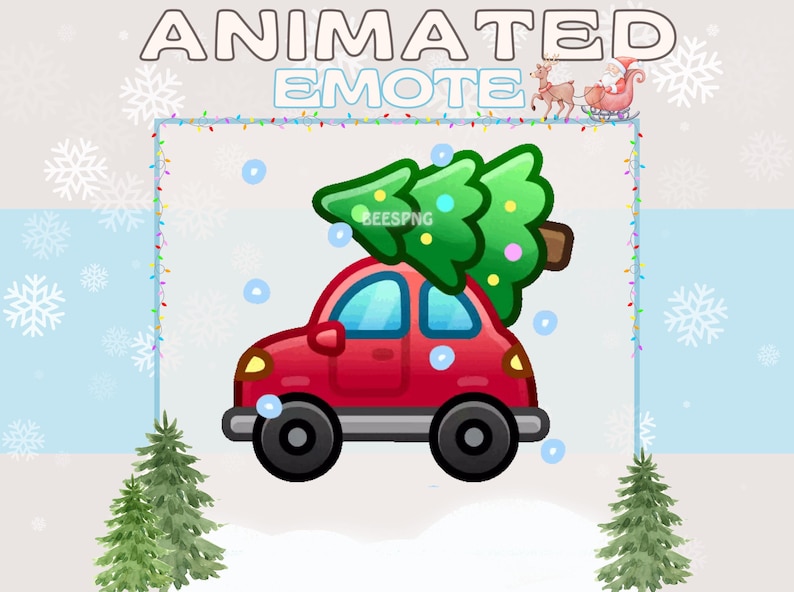 Animated Emote » Classic Red Car » Twitch Emotes, Christmas Emotes ...