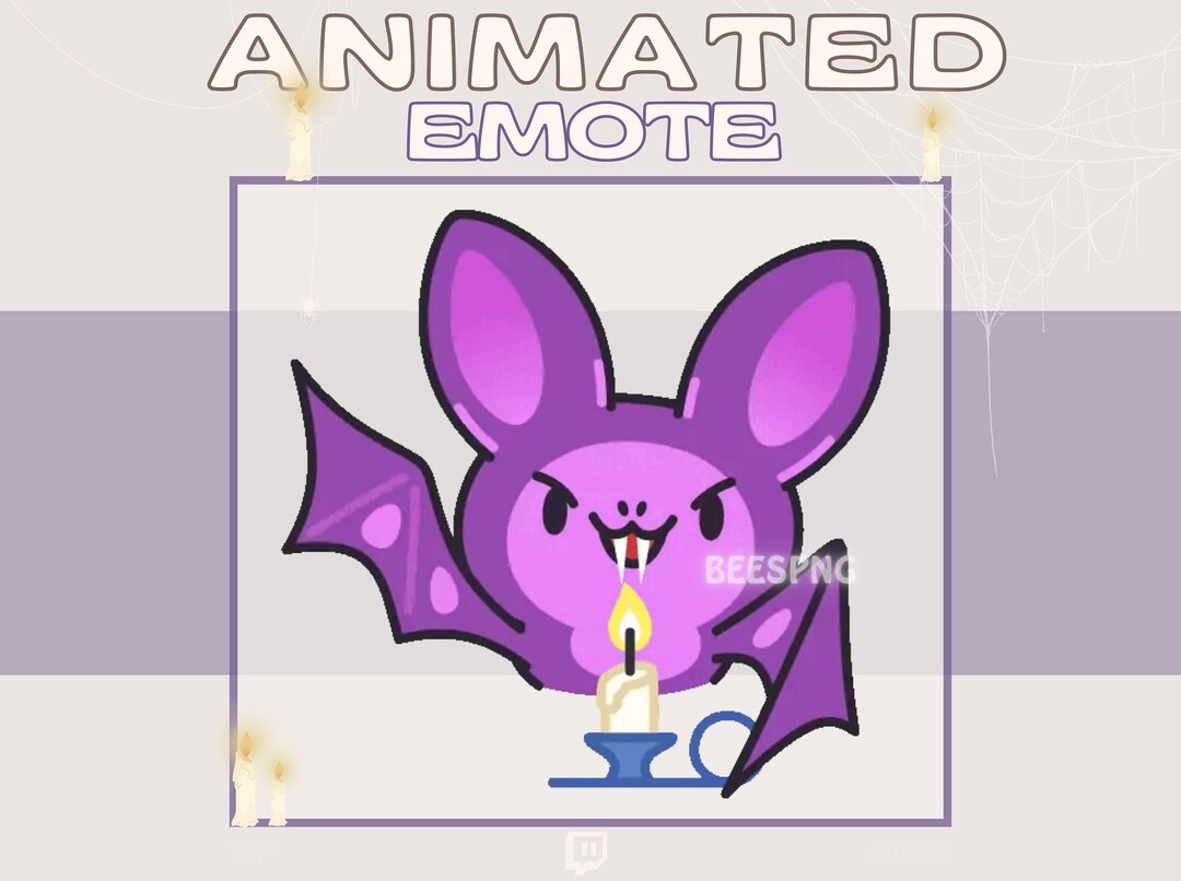 Animated Twitch Emote » Scary Stories » Halloween Emotes | Bat Emote ...