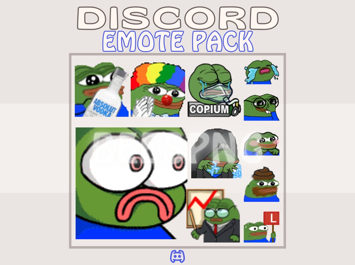 Pepe Emote Pack » 110pc Emote Pack » Animated + Static | Discord Emotes ...