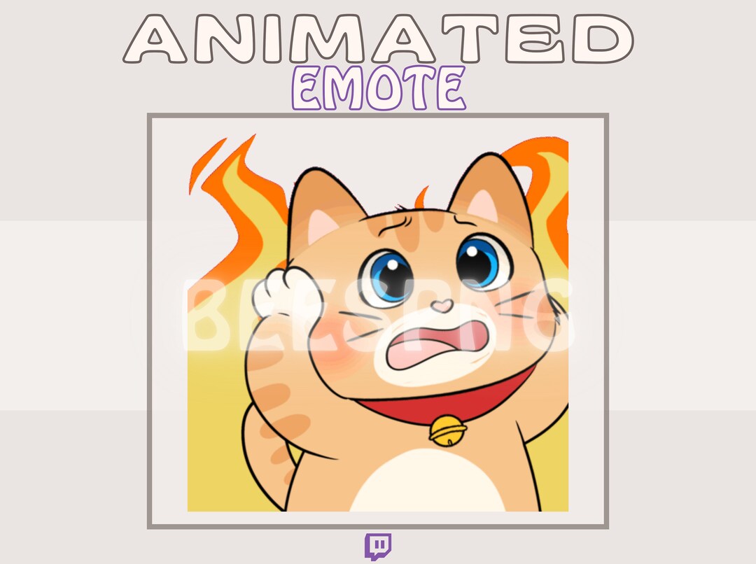 Animated Twitch Emote » ''kitty Fire Panic'' » Emotes for Twitch | Meme ...