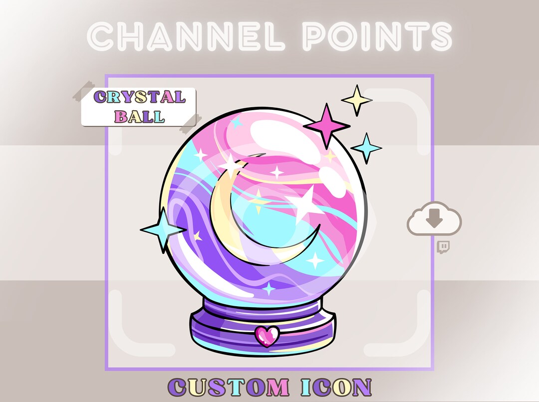 Crystal Ball Channel Point Icon Viewer Currency Icon Crystal Icon ...