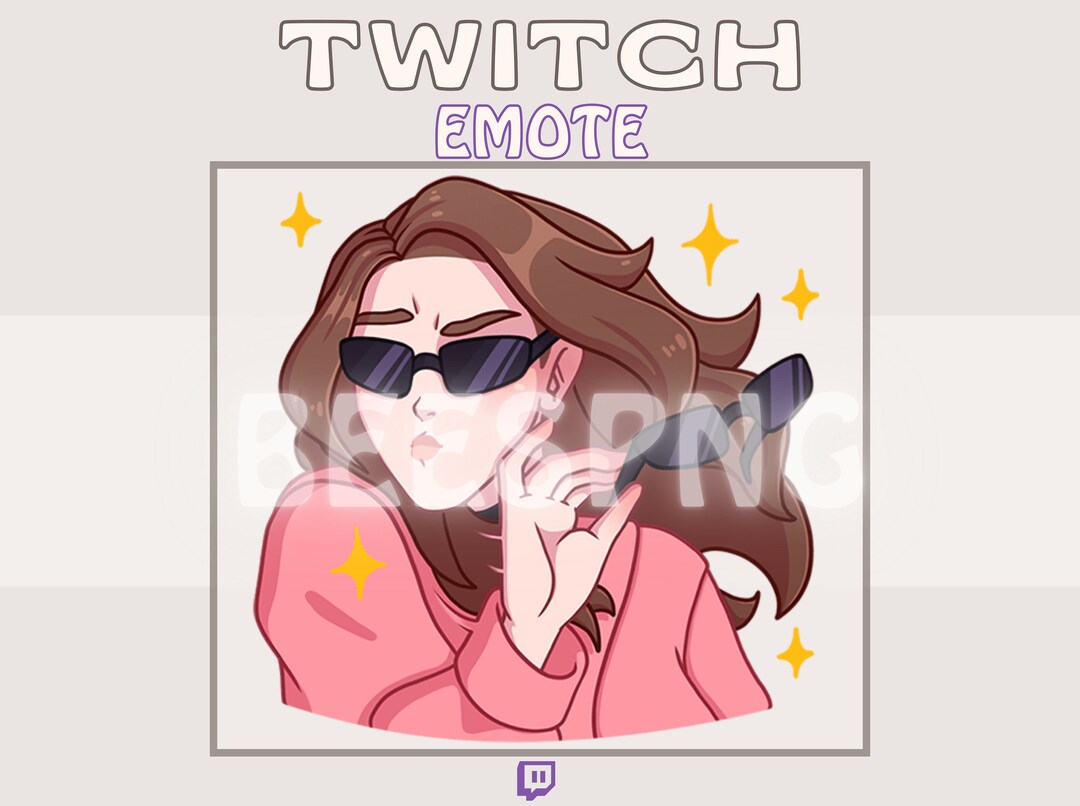 Twitch Emote » "too Cool'' » Emotes for Twitch | Cute Emote, Meme Emote ...