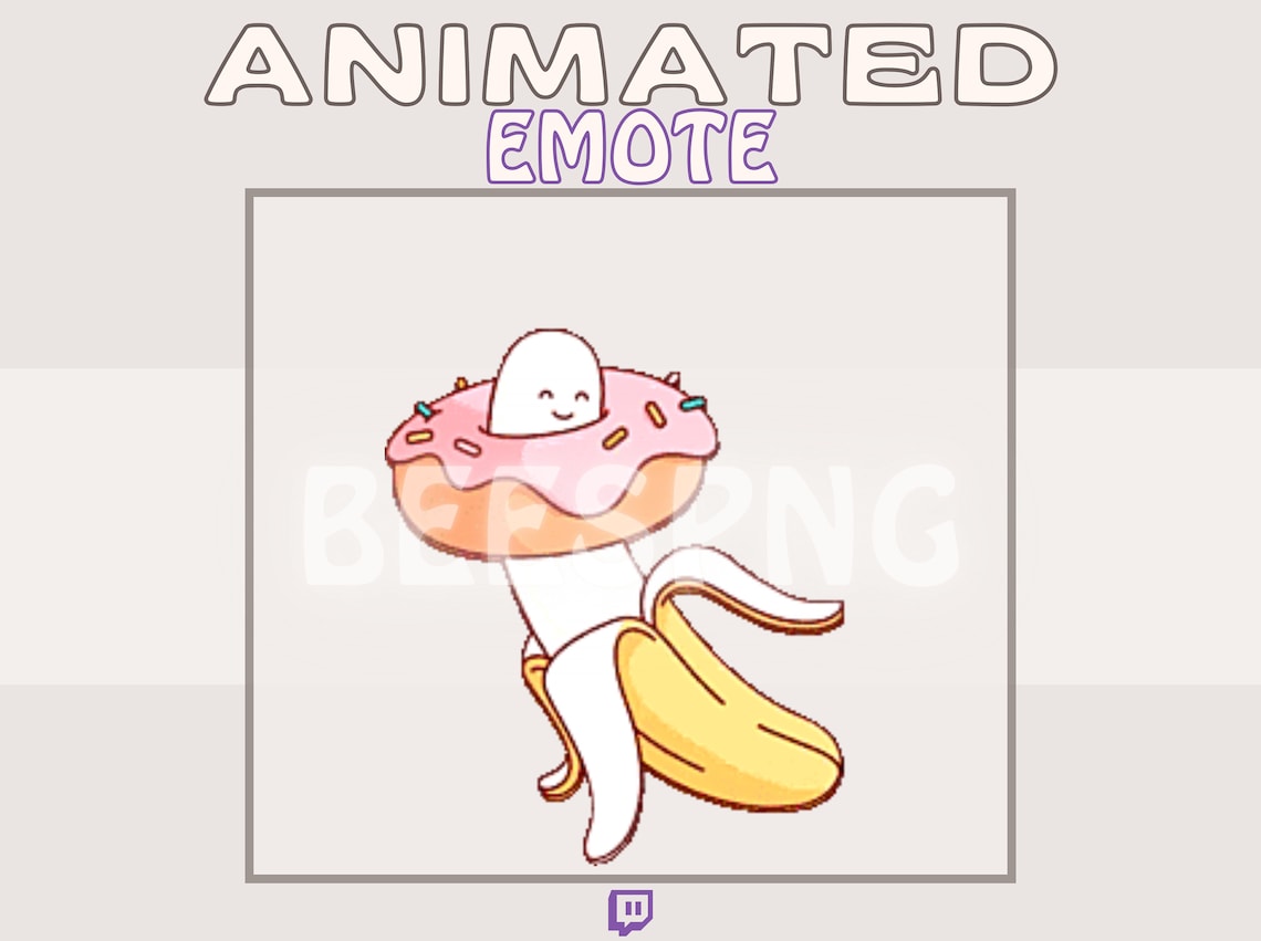 Animated Twitch Emote ''suggestive Foods'' Emotes for Twitch Banana ...