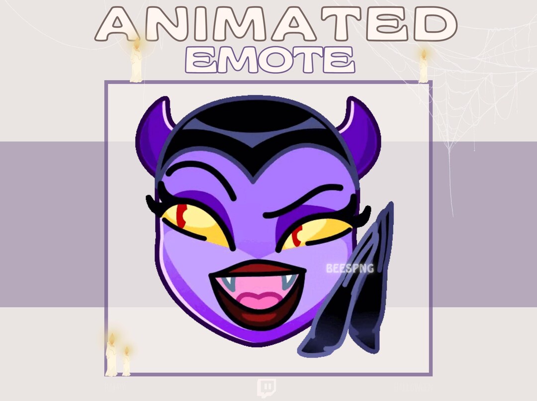 Animated Halloween Emote » 'devious' » She Devil Themed Emotes for ...
