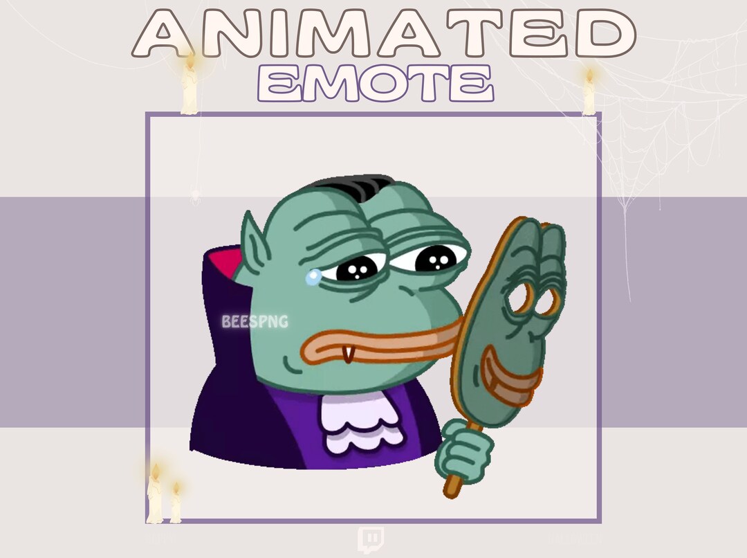 Animated Twitch Emote » Mask On, Mask off » Halloween Emotes | Vampire ...