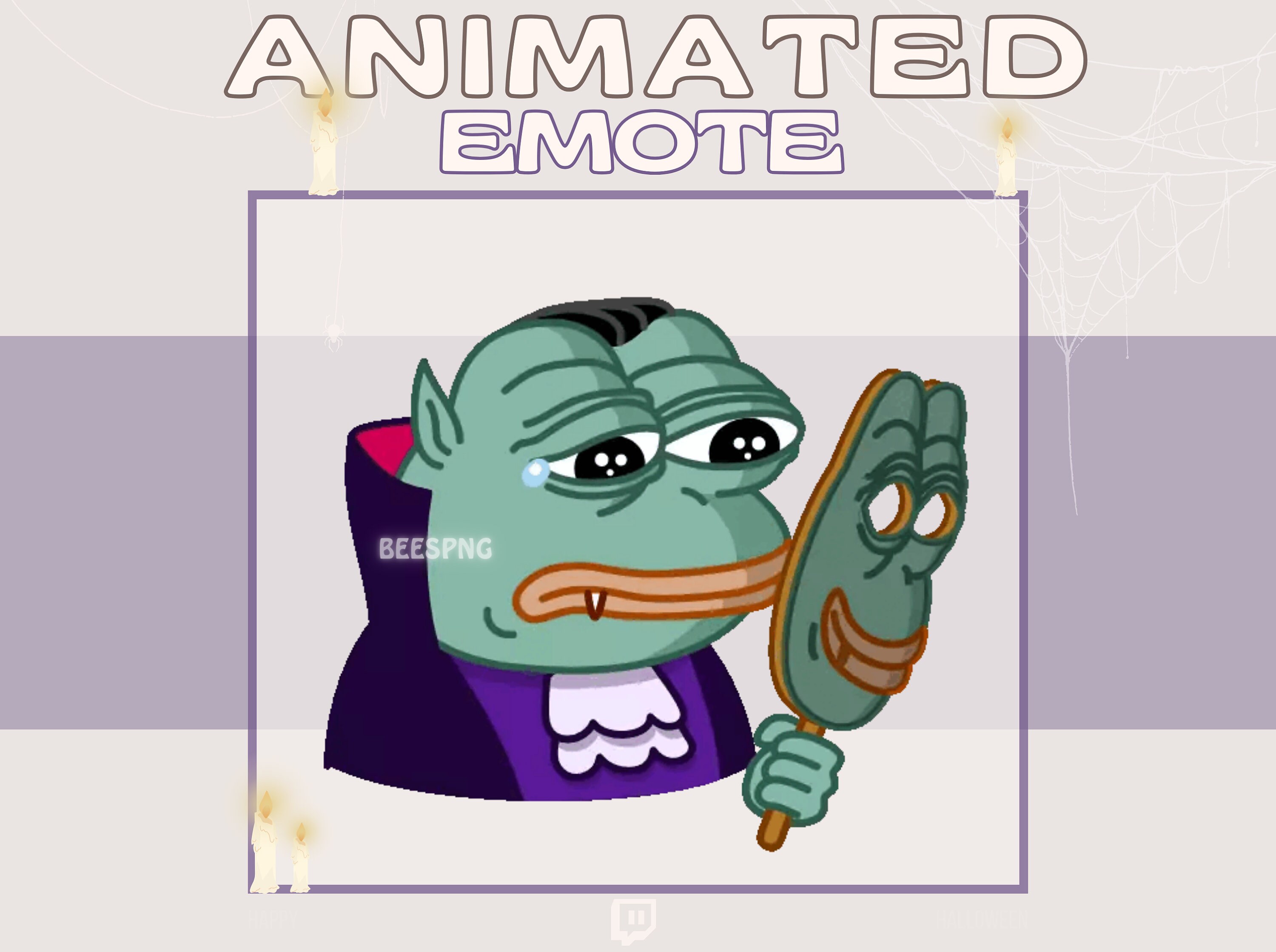 Animated Twitch Emote » Mask On, Mask off » Halloween Emotes | Vampire ...