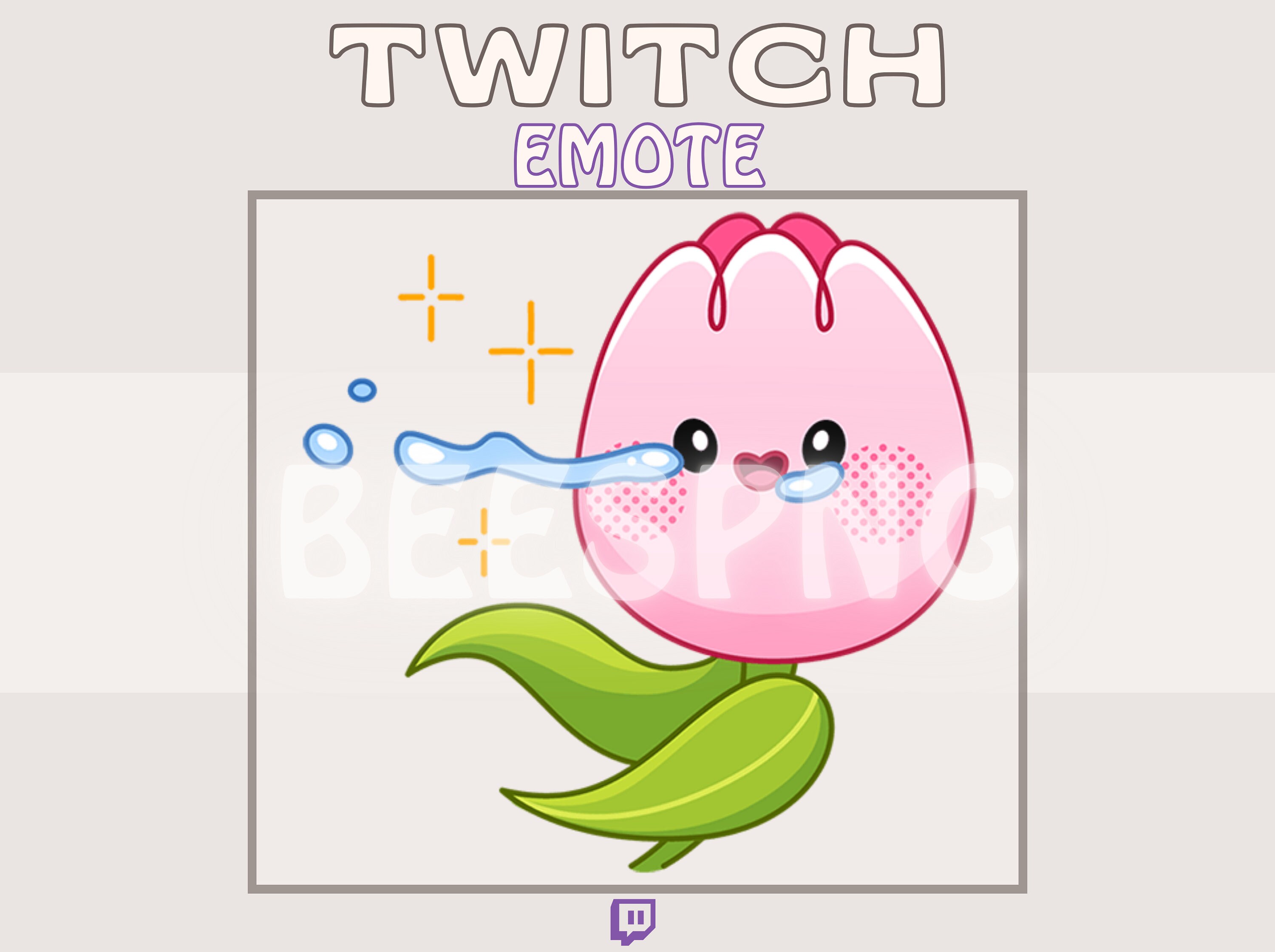 Twitch Emote » "floral Tears'' » Emotes for Twitch | Cute Emotes ...