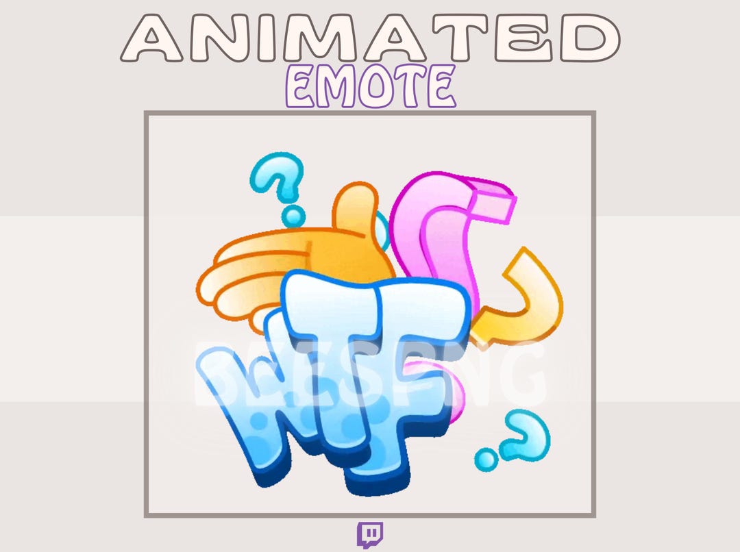 Animated Twitch Emote » WTF? » Text Emotes | WTF Emote, Text Emotes ...