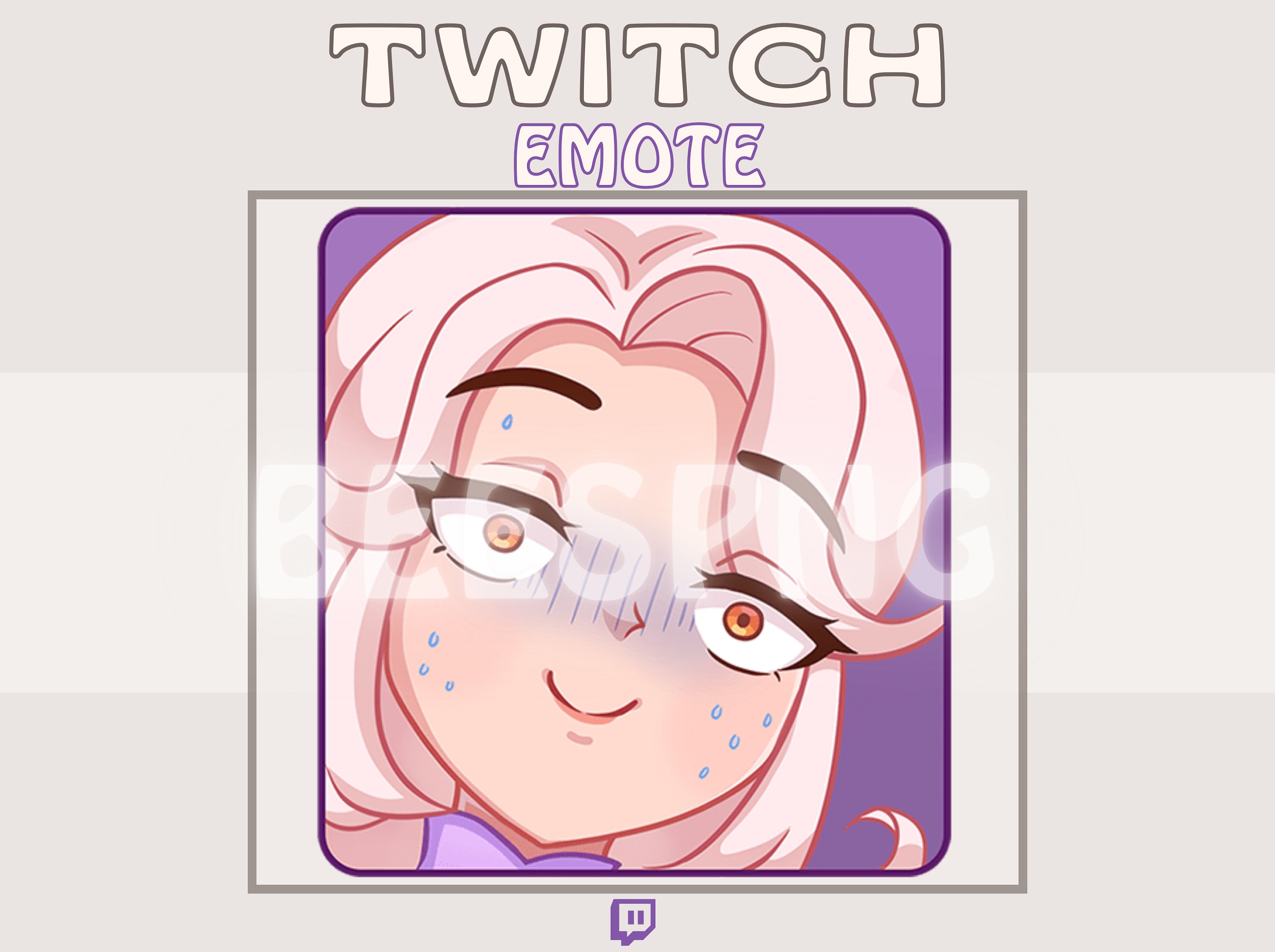 Twitch Emote » "daisy Nervous'' » Emotes for Twitch | Cute Emote, Meme ...