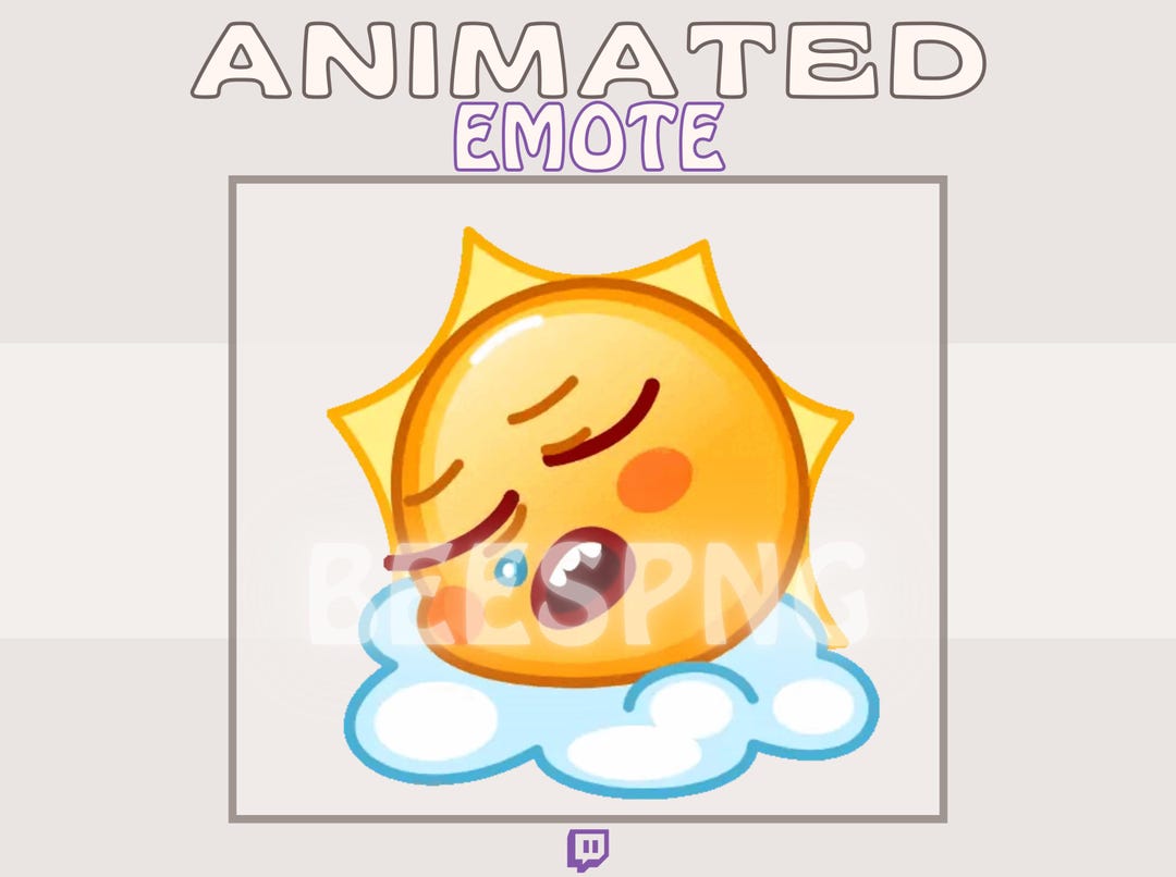 Cloudy » Twitch Emote » Animated // Stream Assets • Beespng - Etsy