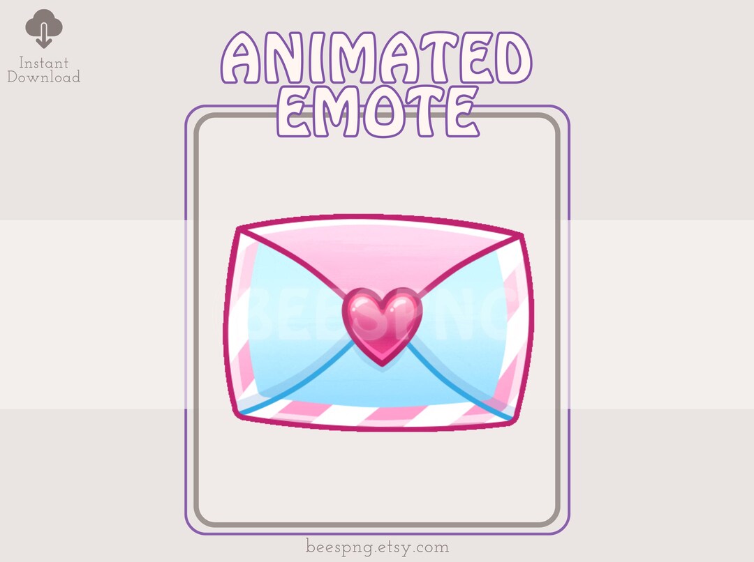 Love Letter » Twitch Emote » Animated // Stream Assets • Beespng - Etsy ...