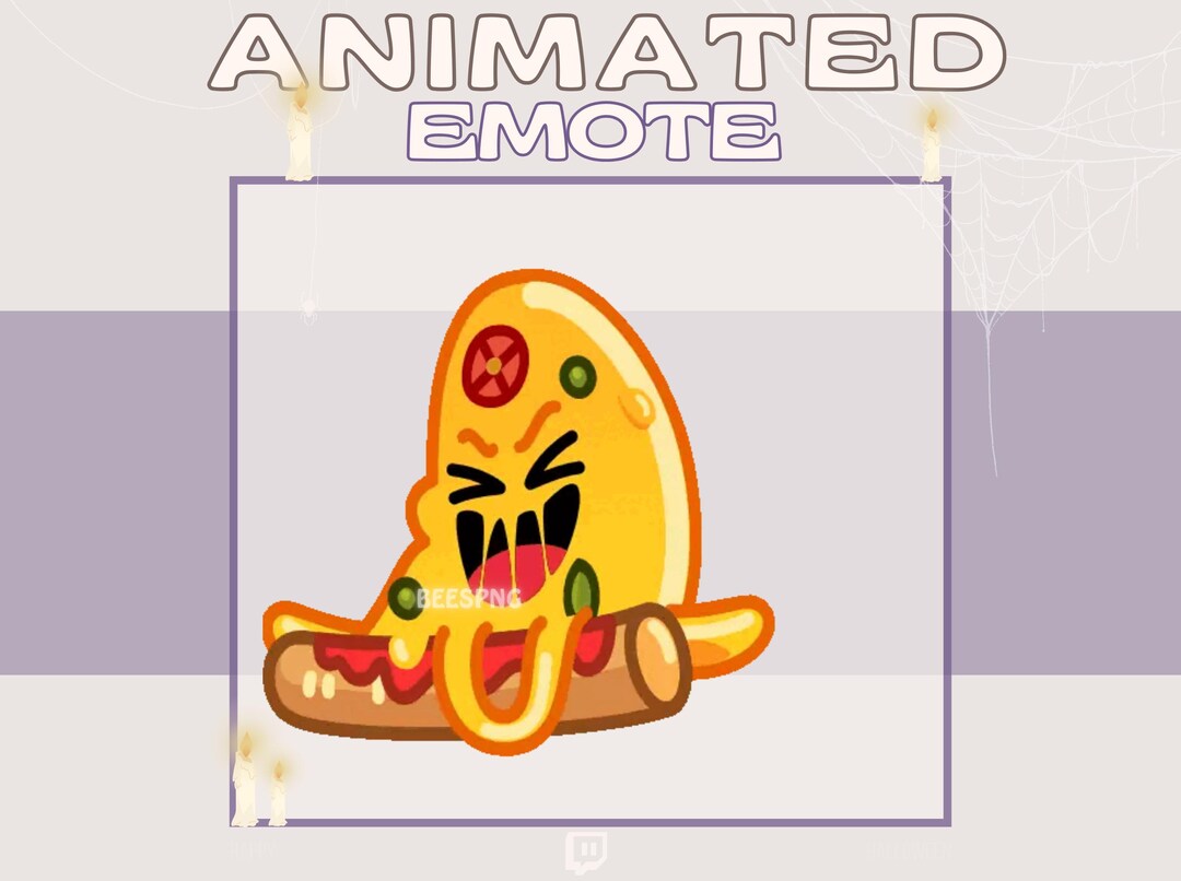 Animated Cheese Wheeze Pizza Emote, Twitch Discord Kick (GIF) - Etsy