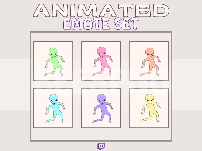Animated Emote Set » ''dancing Aliens Party Pack'' » Emotes for Twitch ...