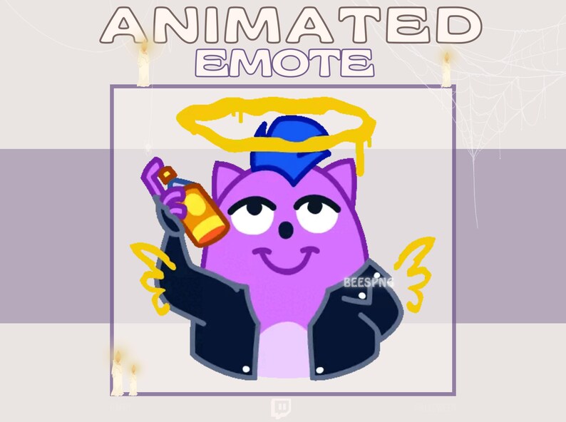 Angelic Hedgehog Animated Emote for Twitch, Kick, Discord (.gif) - Etsy UK