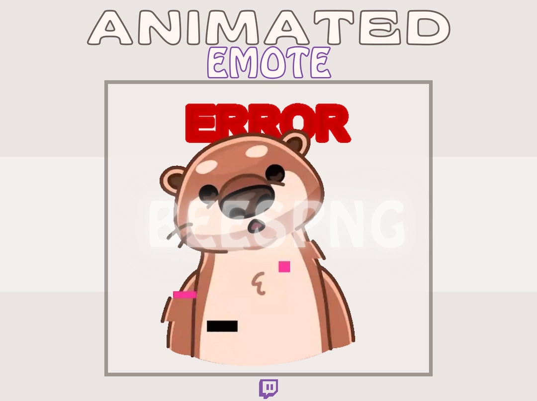 Animated Twitch Emote » ''error'' » Emotes for Twitch | Otter Emotes ...