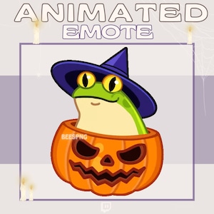 Animated Twitch Emote » Shhh... » Halloween Emotes | Witch Emote, Frog ...