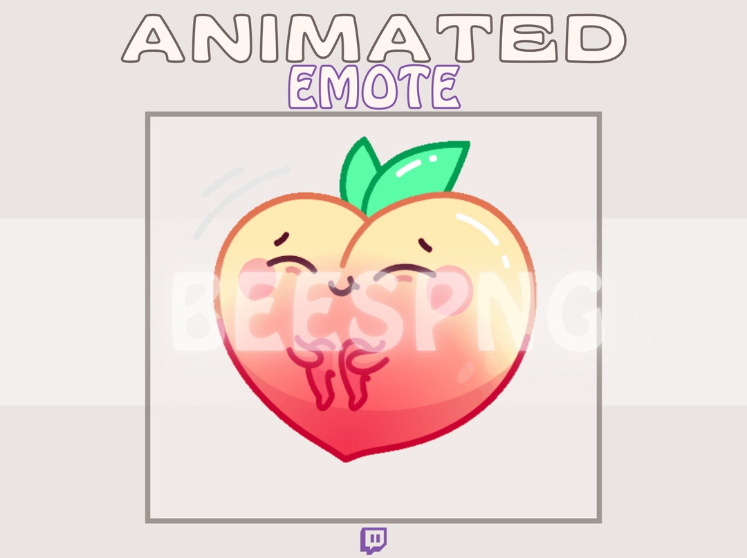 Animated Twitch Emote » "rolling Peach'' » Emotes for Twitch | Cute ...