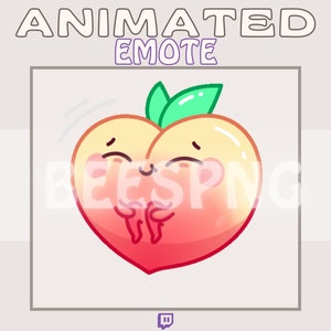 Animated Twitch Emote » "rolling Peach'' » Emotes for Twitch | Cute ...