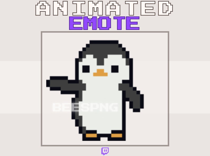 Animated Twitch Emote Dancing Penguin'' Pixel Emotes for Twitch Cute ...