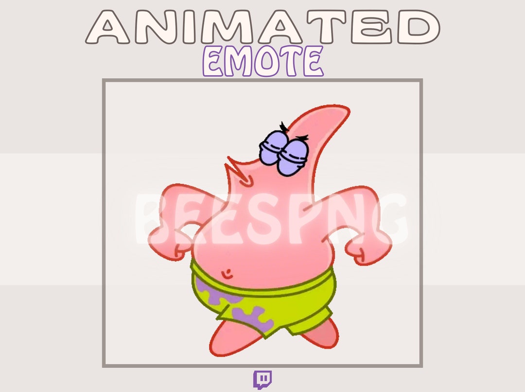 Animiertes Twitch-Emote Grumpy Star Emotes für Twitch Patrick-Emotes ...