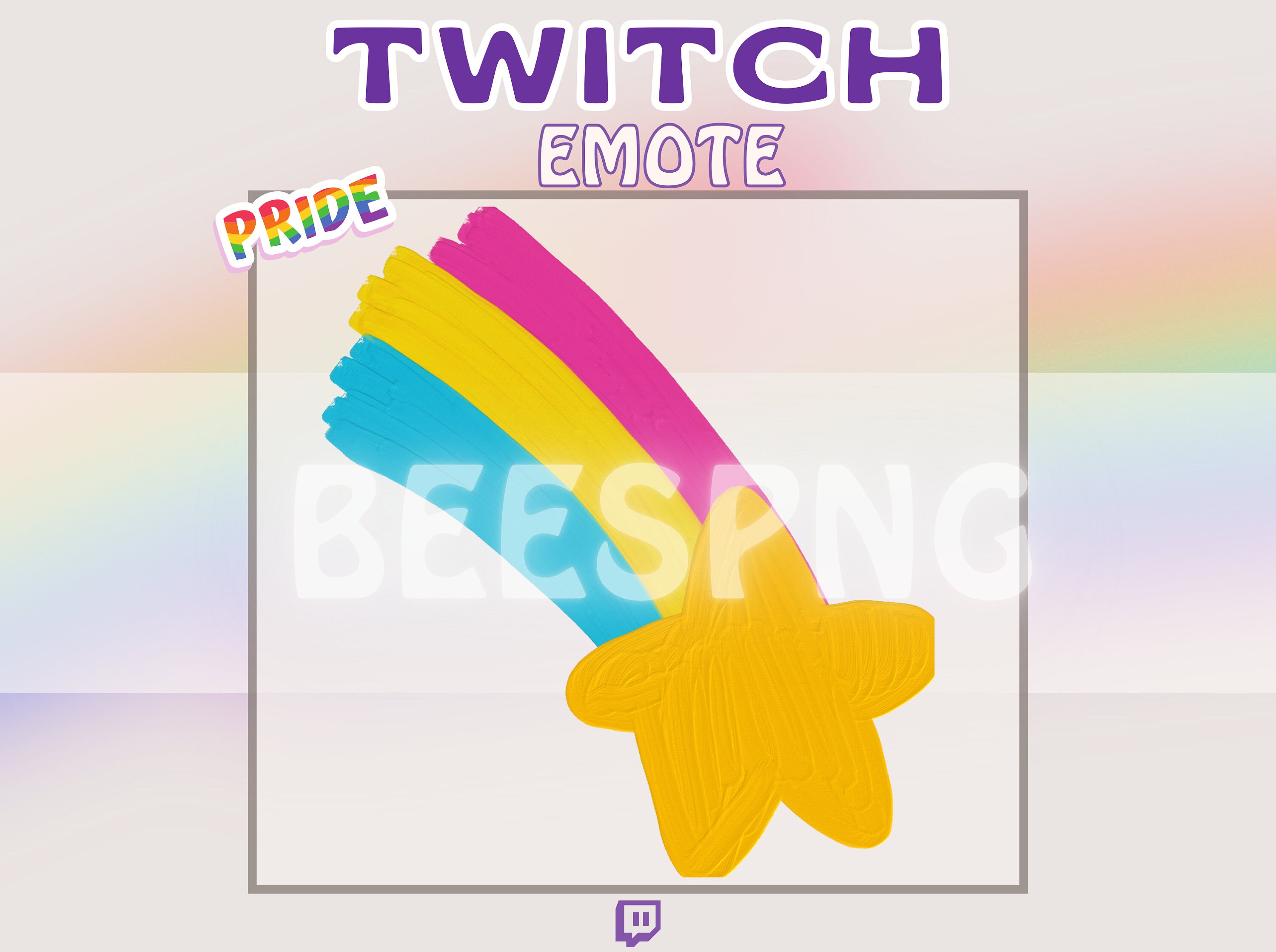 Twitch Emote » ''pan Pride Star'' » Emotes for Twitch | Pride Emotes ...