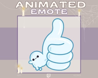 Ghostly Shhhh Animated Halloween Emote for Twitch Cute Emotes, Ghost ...