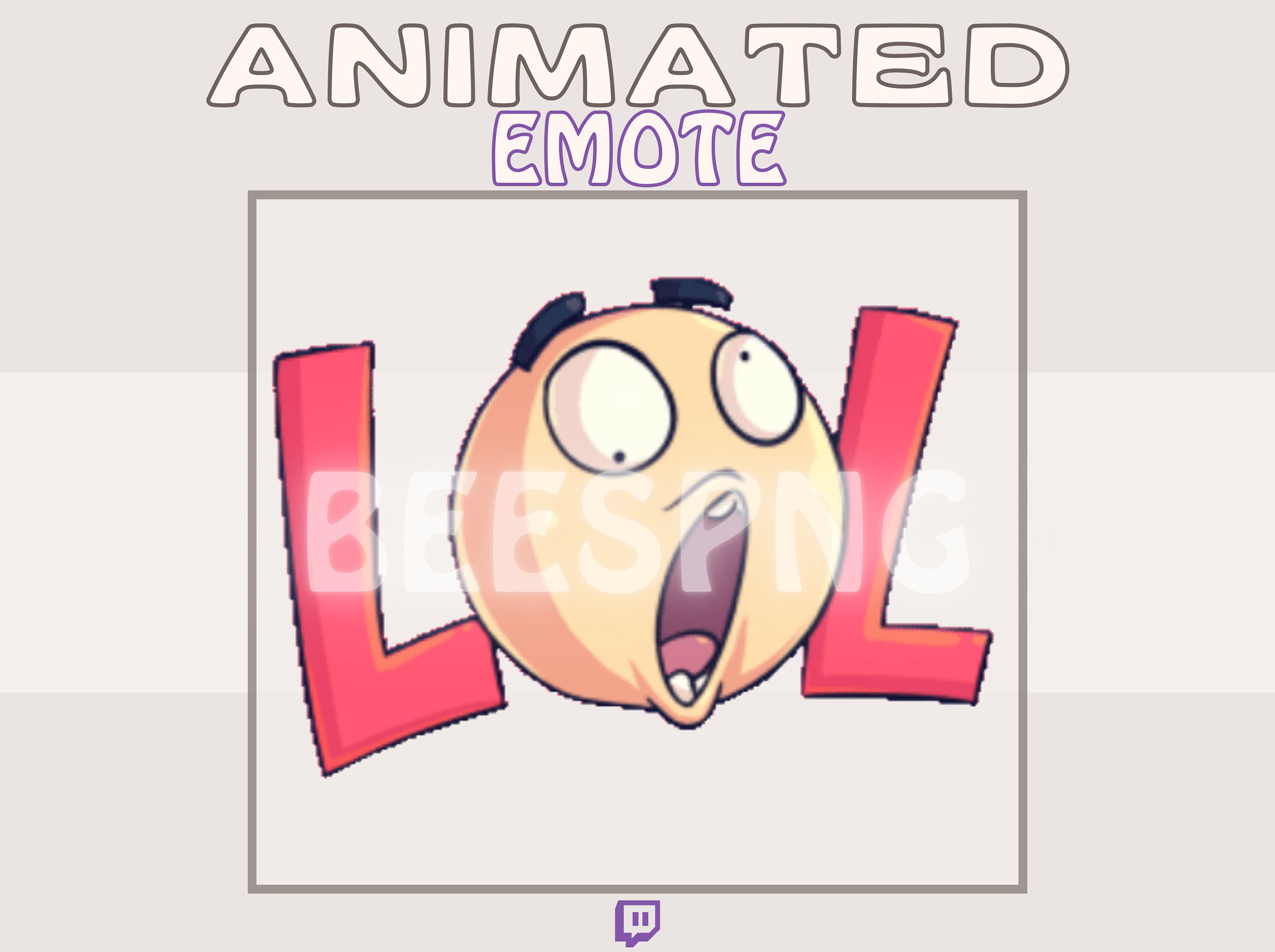 Animated Twitch Emote '' L O L '' Emotes for Twitch Dude Emotes, Funny ...