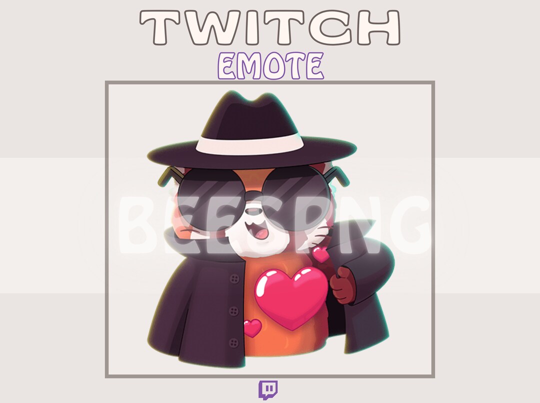 Twitch Emote undercover Lover'' Emotes for Twitch Cat Emotes, Hype ...