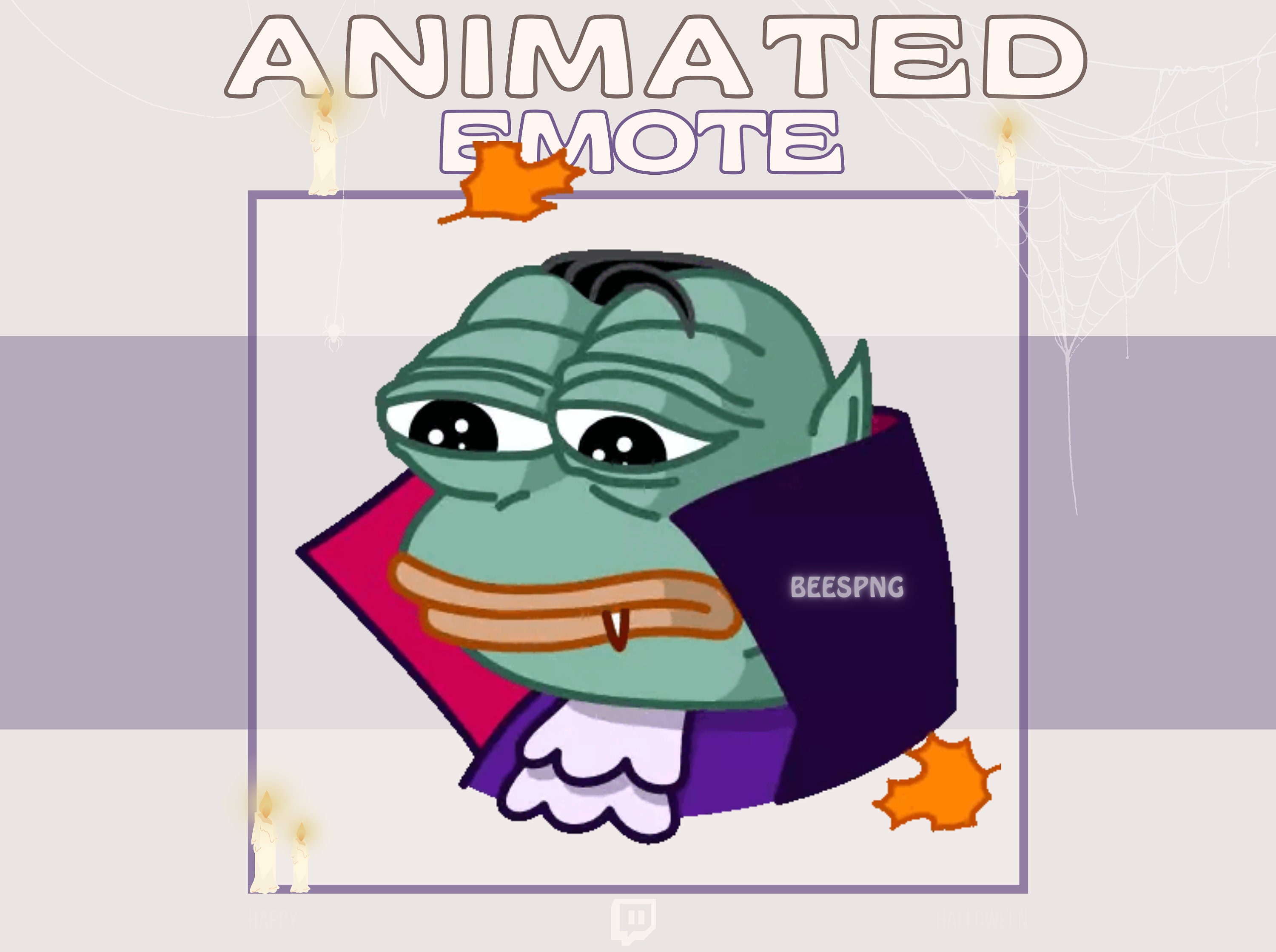 Animated Twitch Emote » Seasons Change » Halloween Emotes | Vampire ...