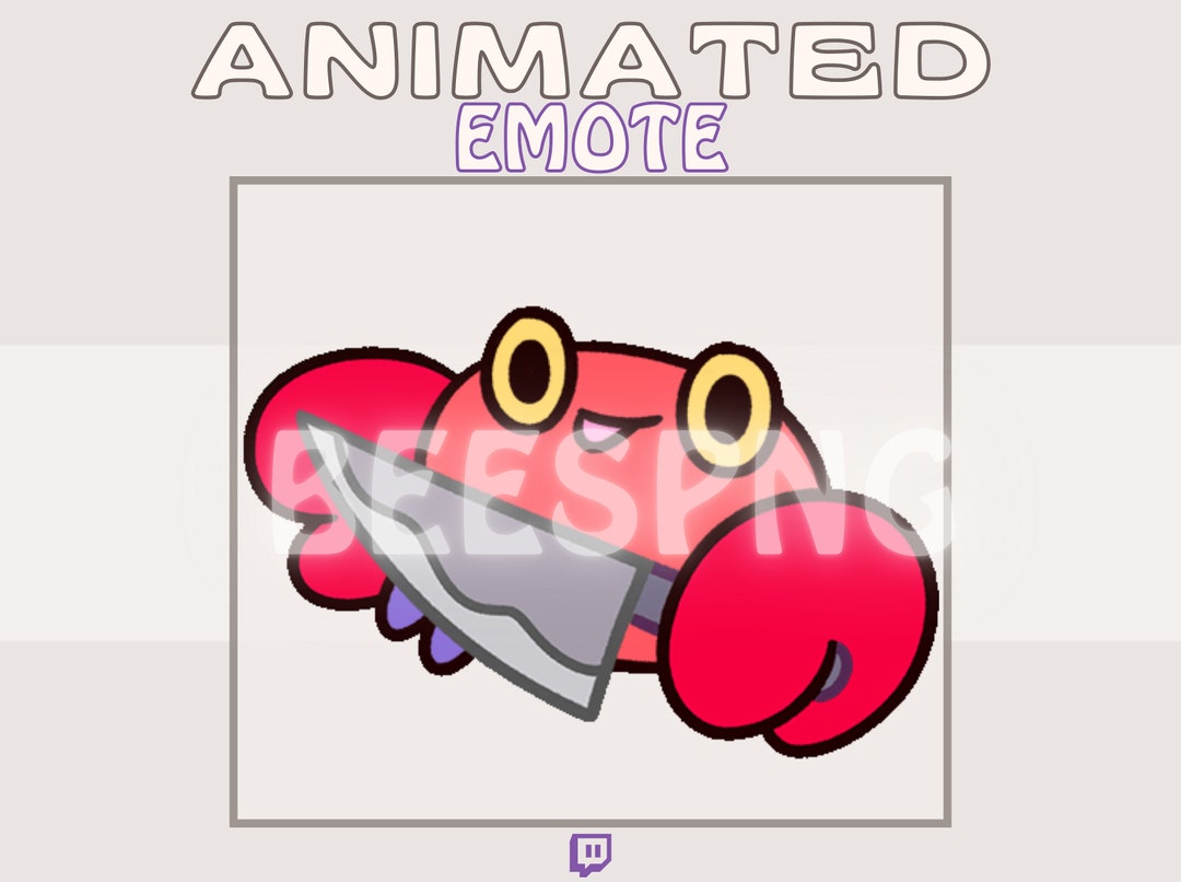 Animated Twitch Emote » "try Me Crab'' » Emotes for Twitch | Cute ...