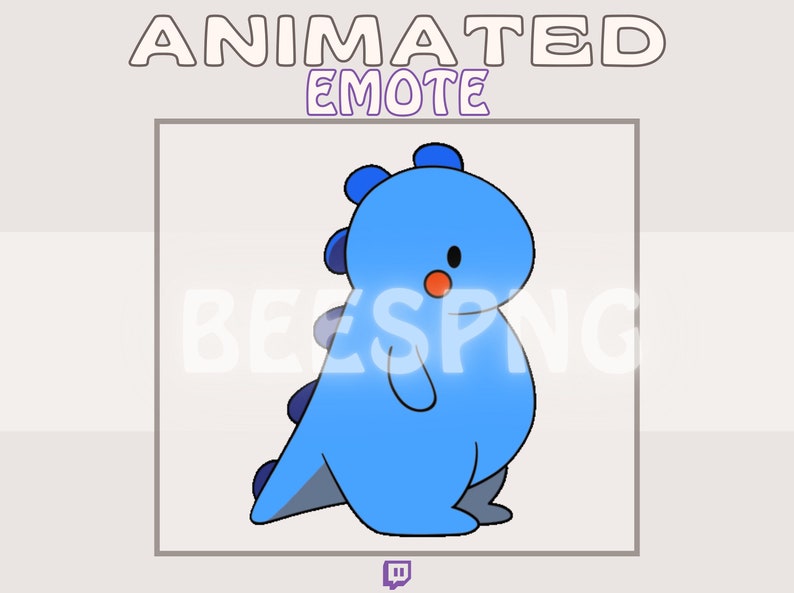 Animated Twitch Emote » "dancing Dino, Dark Blue'' » Emotes for Twitch ...
