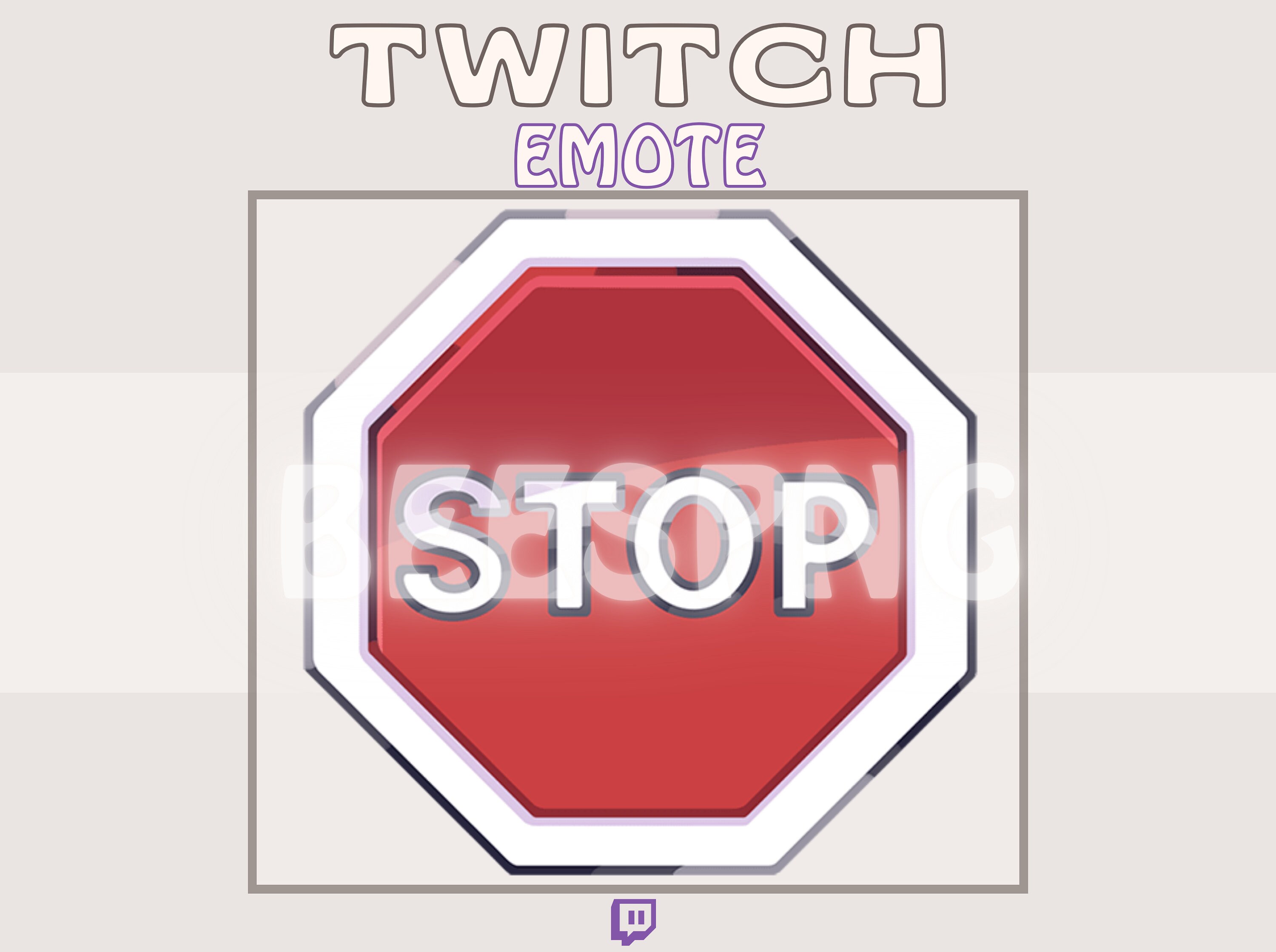 Twitch Emote » "stop!'' » Emotes for Twitch | Stop Emotes, Hype Emotes ...