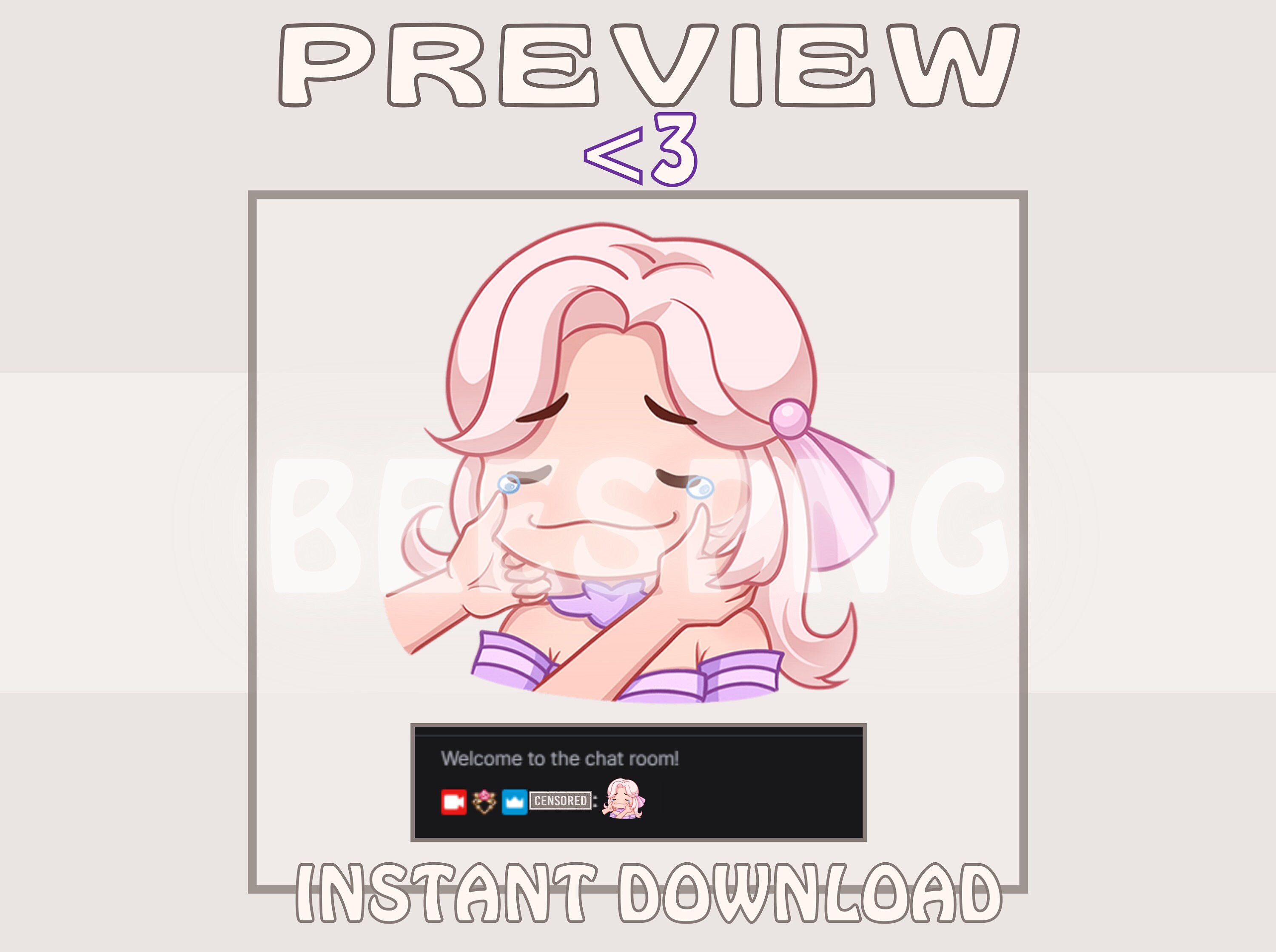 Twitch Emote » "daisy Uwu'' » Emotes for Twitch | Cute Emote, Meme ...