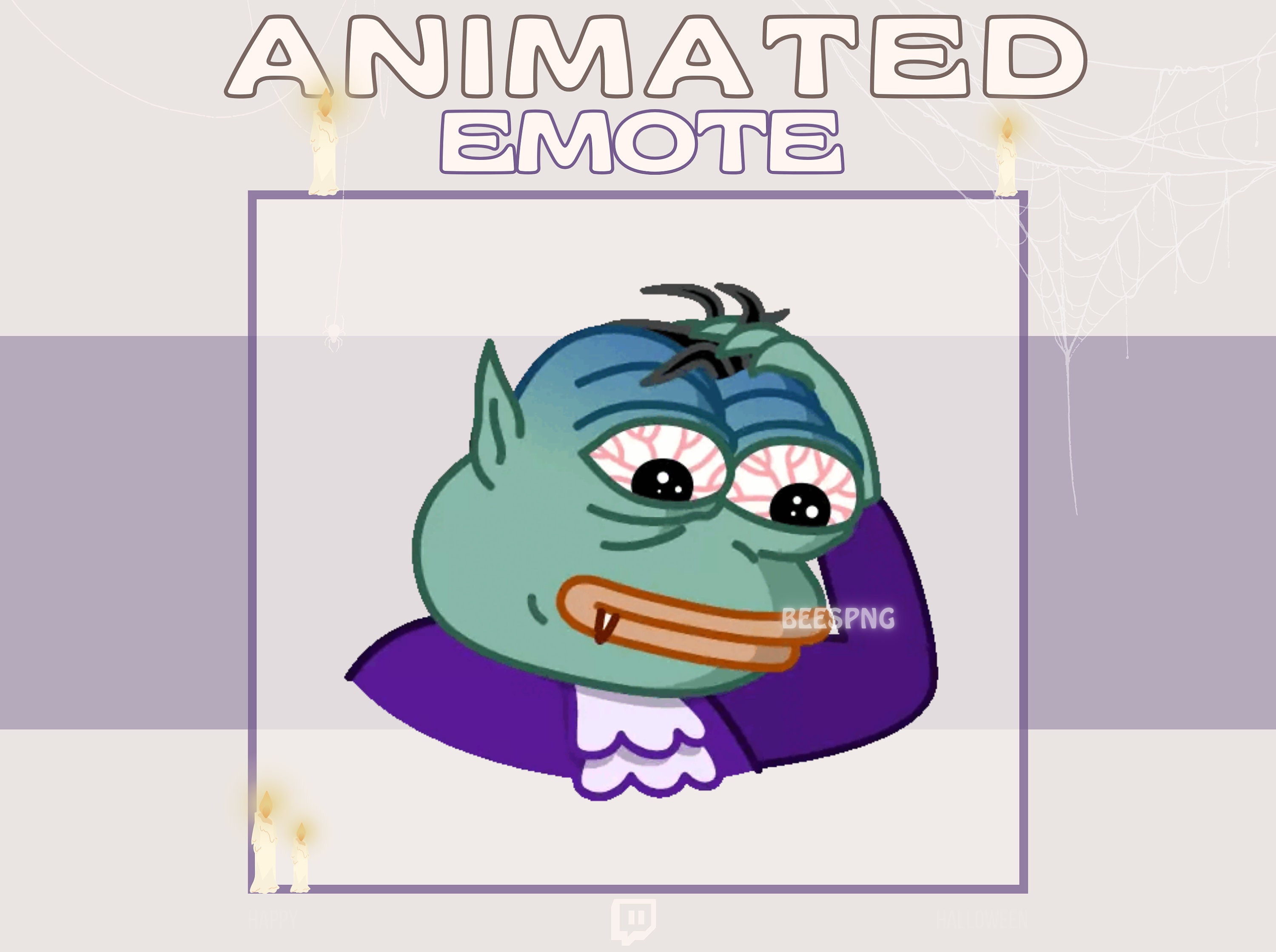 Animated Twitch Emote » Stress » Halloween Emotes | Vampire Emote, Pepe ...