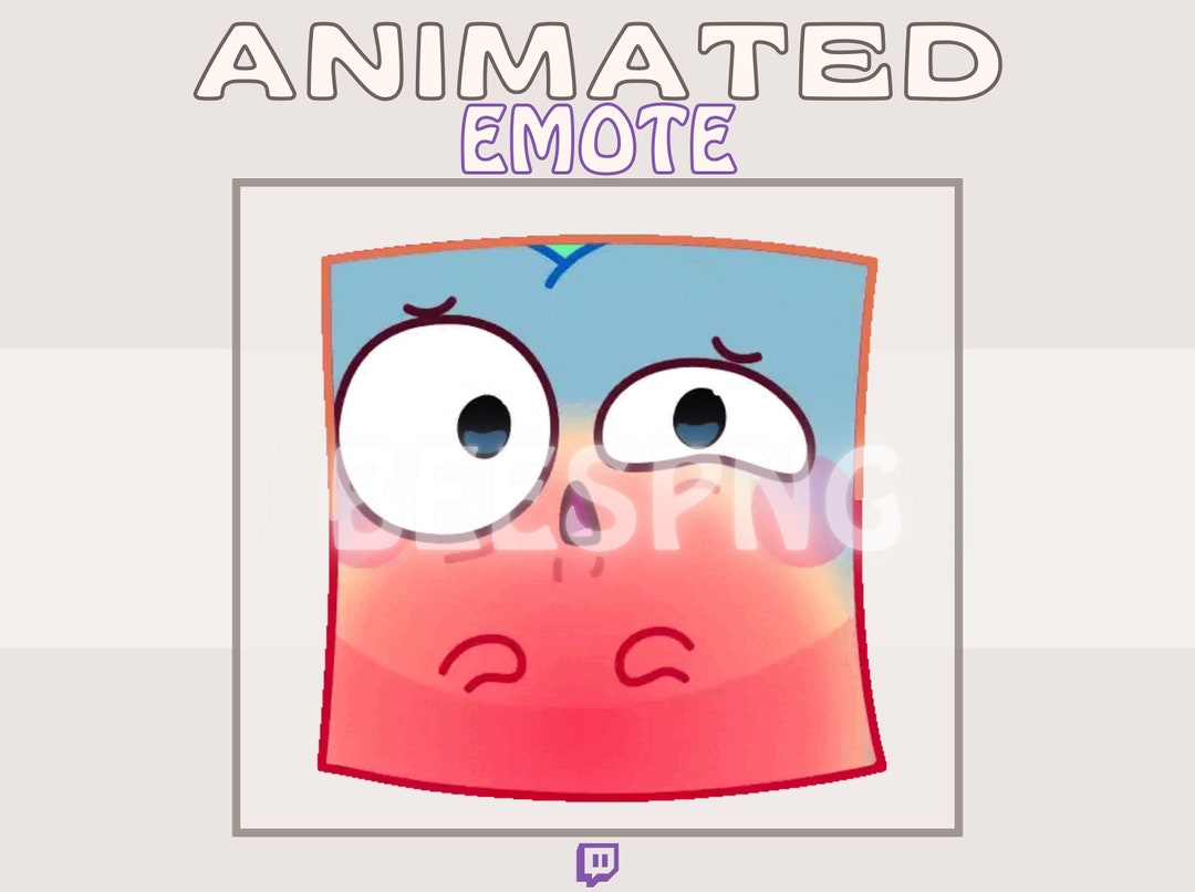 Animated Emote » Scared Peach » Instant Download | Stream Assets ...
