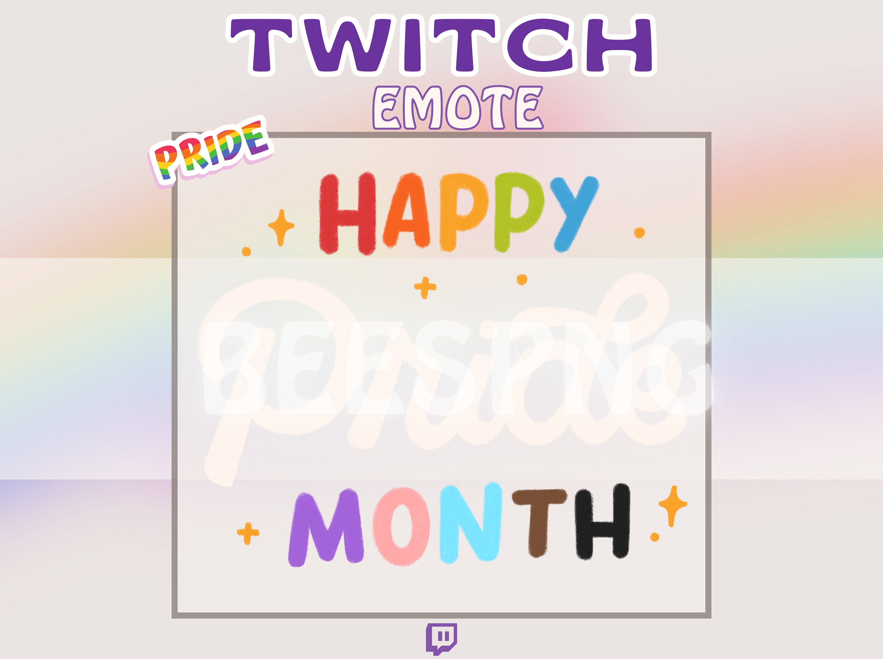 Twitch Emote Happy Pride Month Emotes For Twitch Pride Emotes