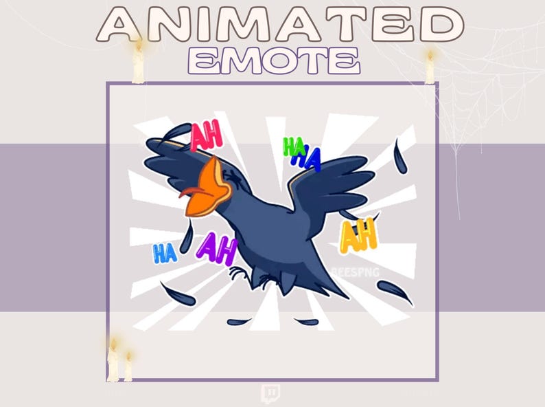 Animated Emote » Cawmedy » Instant Download | Halloween Stream Assets ...