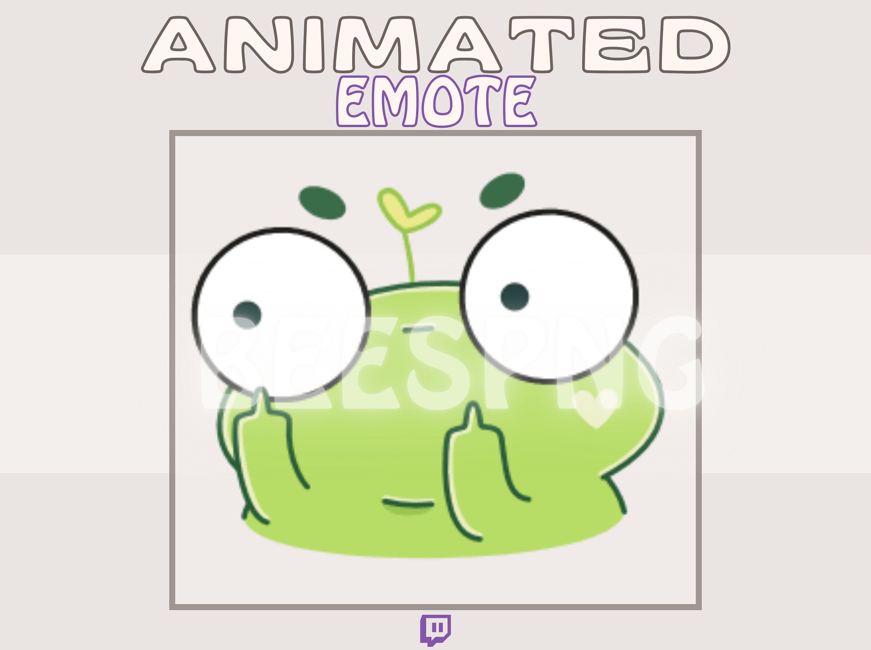 Animated Twitch Emote » ''kawaii Frog F.U'' » Emotes for Twitch | Dance ...