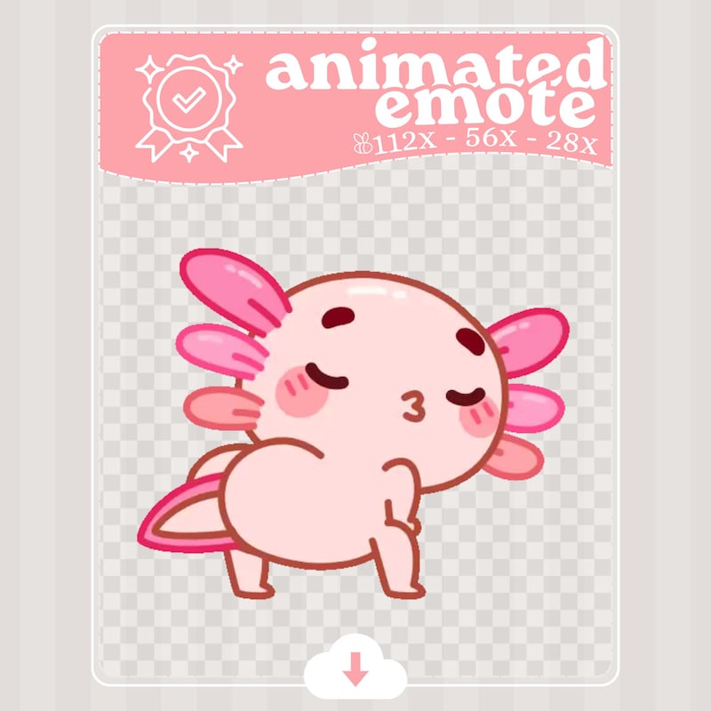 Axolotl Emotes Twitch - Etsy